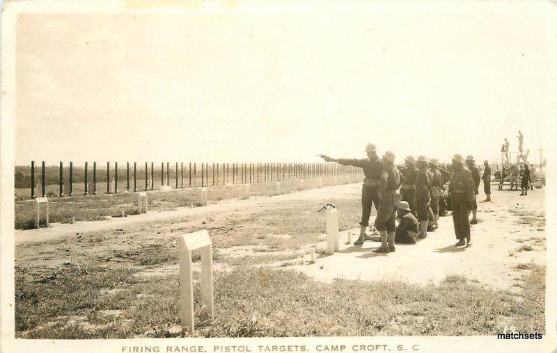 1943 Camp Croft South Carolina Firing Range Pistol targets Military WW2 ...