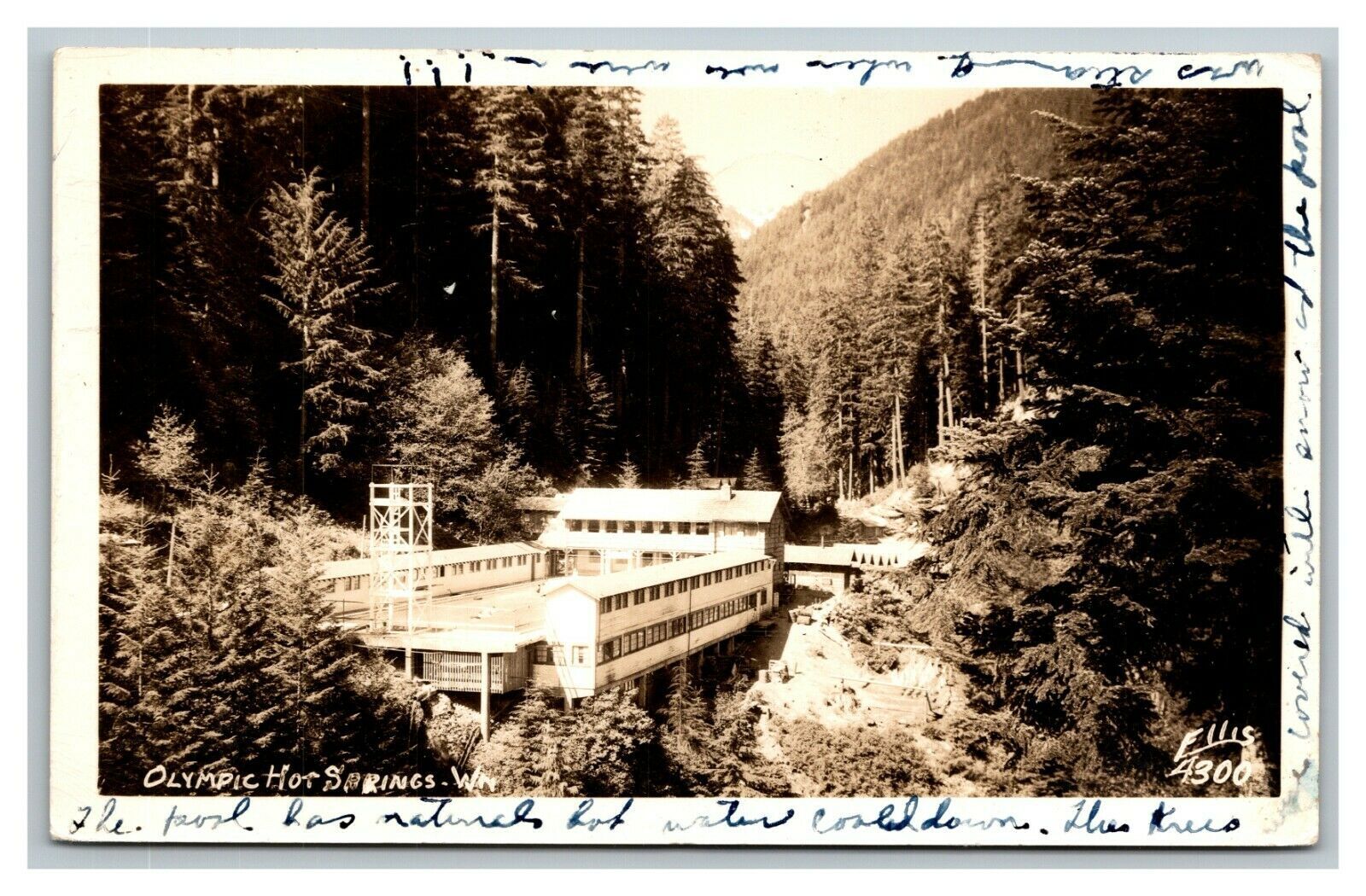 Vintage 1946 RPPC Postcard Sol Duc Hot Springs Olympic Hot Springs ...