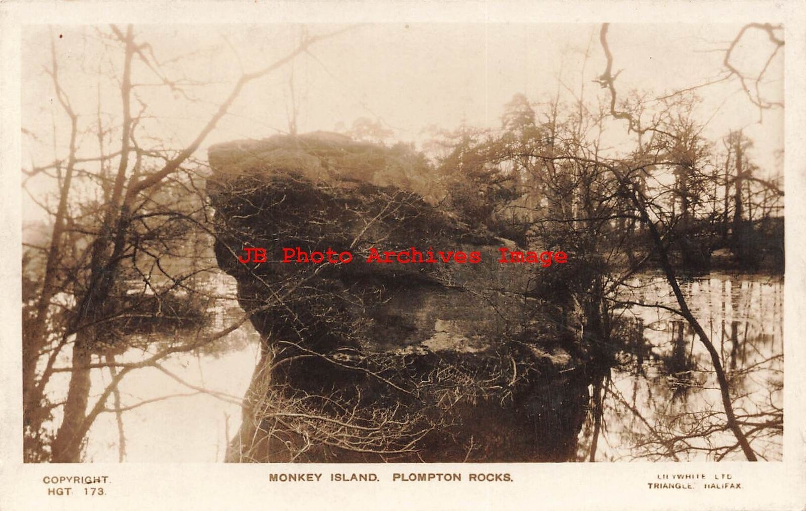 England, Harrogate, RPPC, Monkey Island, Plompton Rocks, Photo | Europe ...
