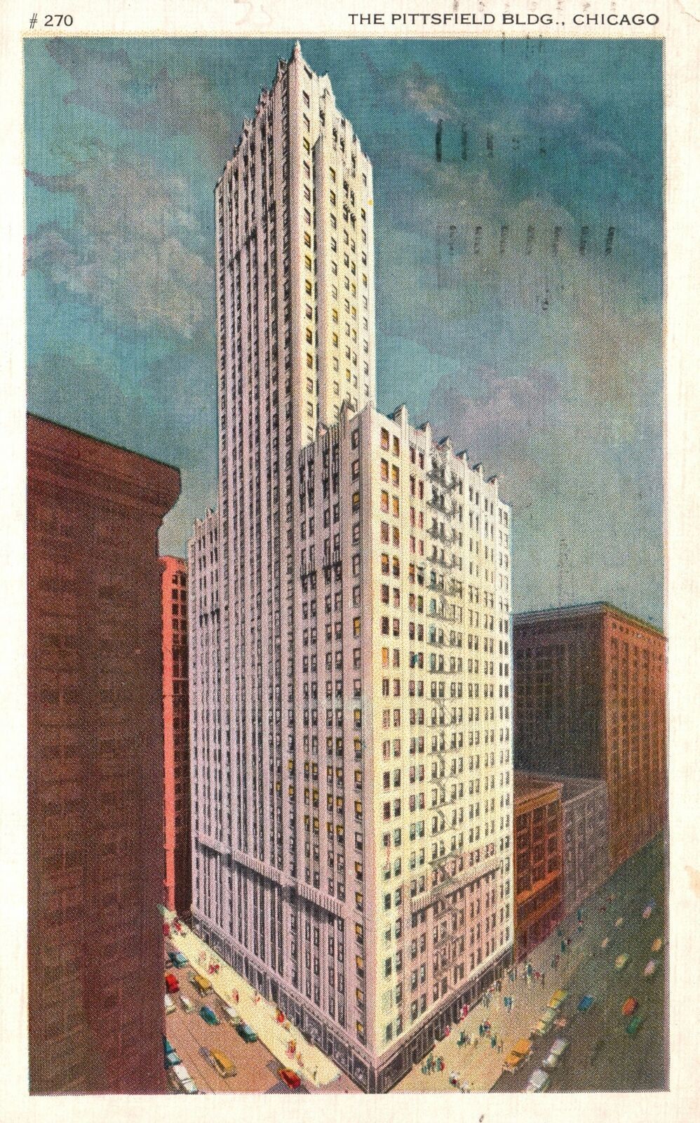 Vintage Postcard 1939 The Pittsfield Building Washington Street Chicago ...