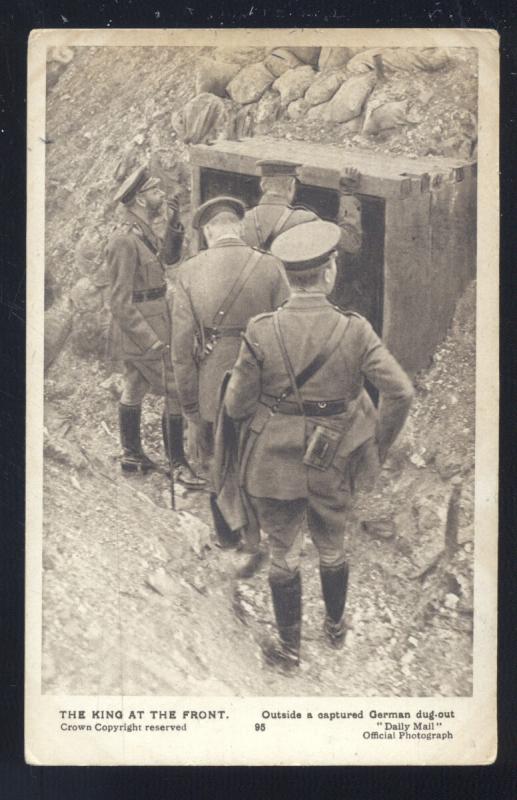 WW1 Official WAR Photographs Series X11 German Dugout Captured Postcard ...