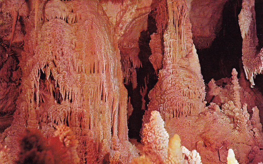 CAVE; Twin Columns, Hall of Corinthians, Caverns of Sonora, Texas, 40 ...