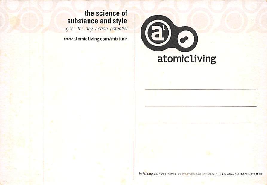 Atomic Living, The Science Of Substance And Style | Topics - Other, Postcard / HipPostcard