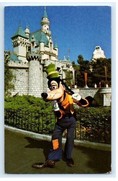 Goofy Sleeping Beauty Castle Disneyland Anaheim CA California Postcard ...