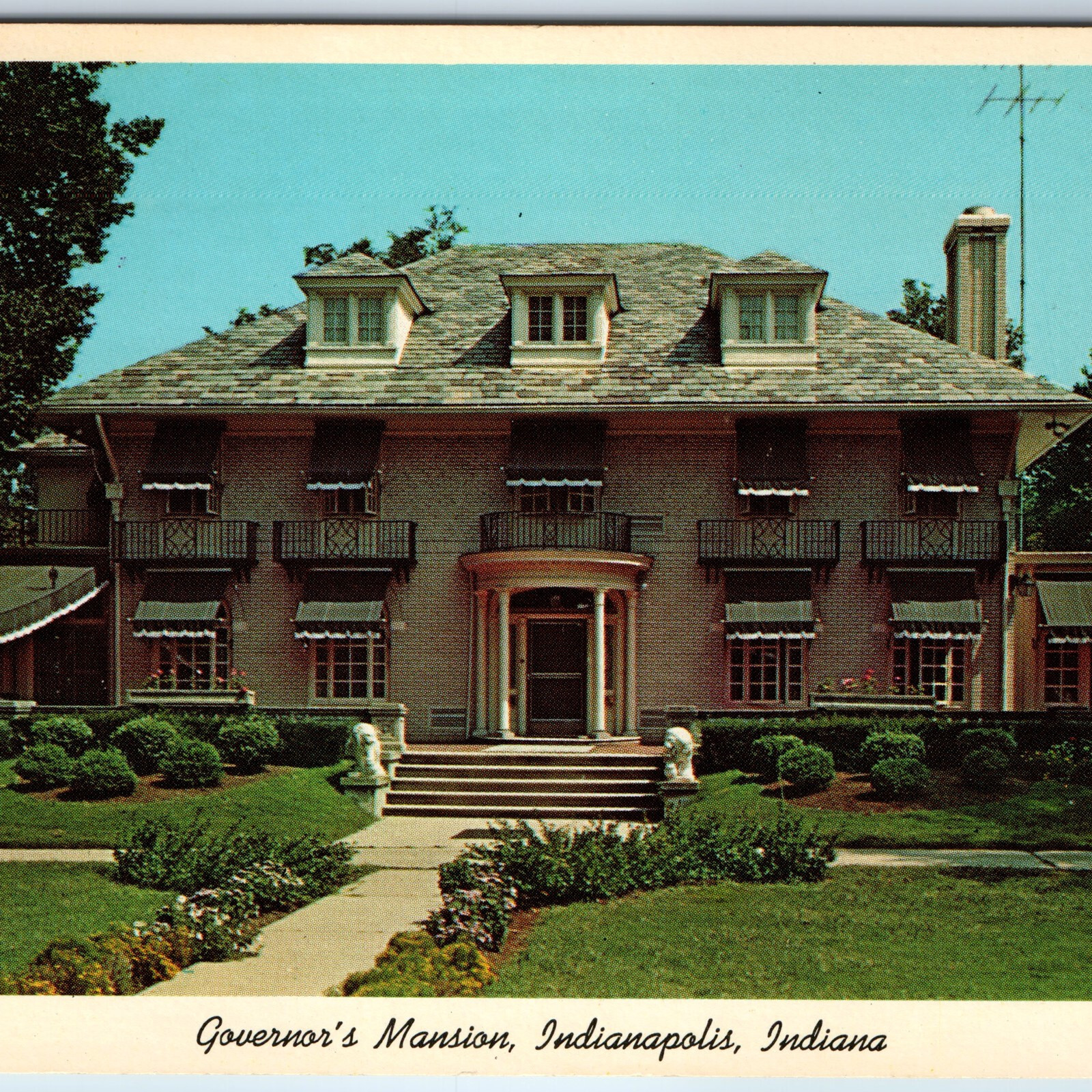 1961 Indianapolis, Ind. Governor's Mansion Meridian St. House Teich PC ...