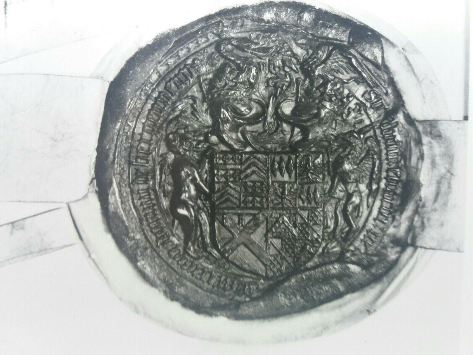 Vintage Rp Postcard Seal of Richard Neville Earl of Warwick 1465 The ...