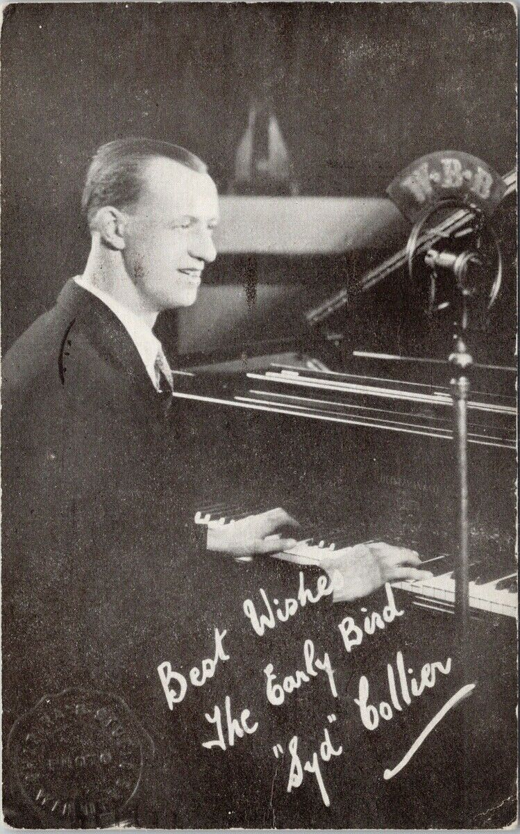 Syd Collier Pianist WBB Western Broadcasting Bureau MB c1934 Litho ...