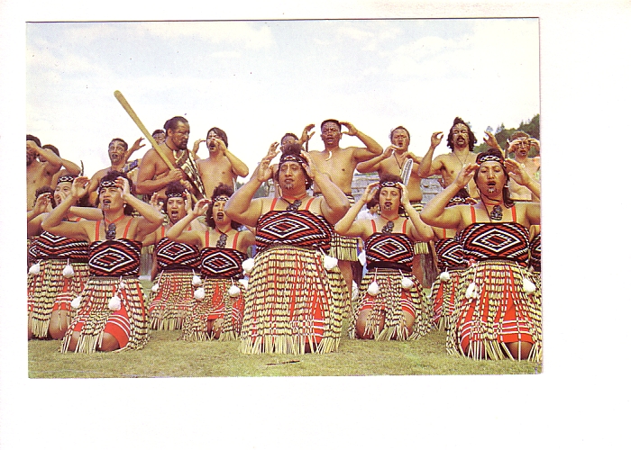Te Roopu Manutaki Maori Group in Costume, Action Song, Auckland New ...