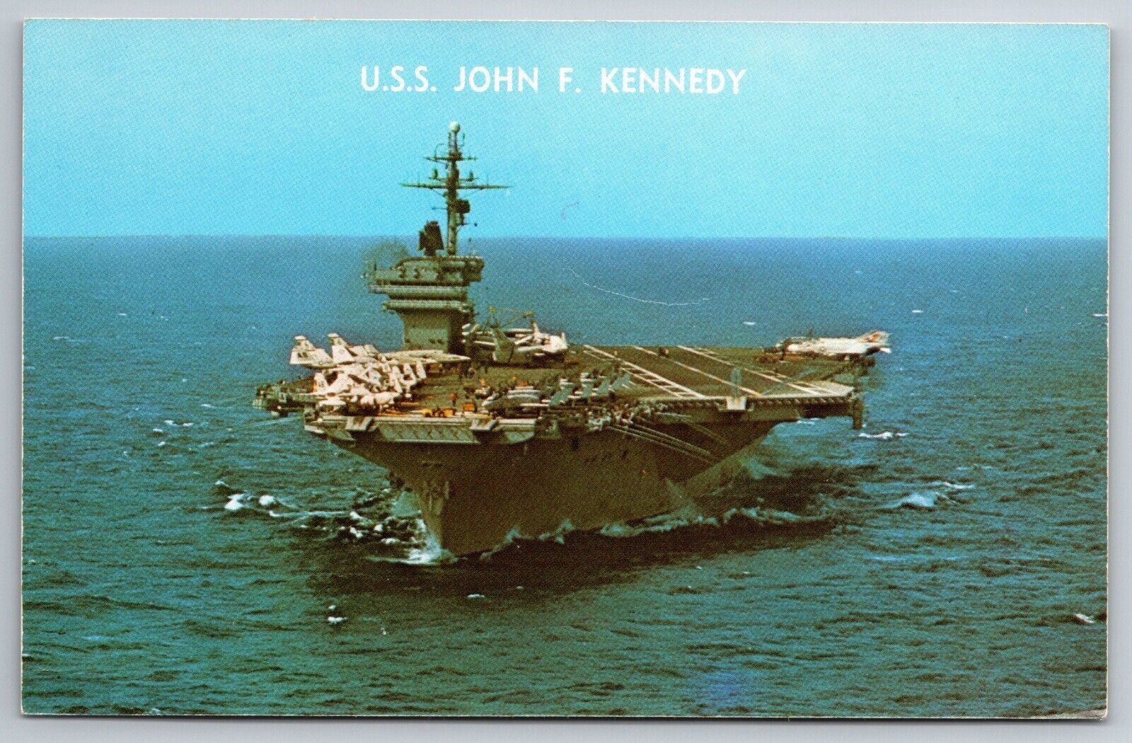 USS John F Kennedy Navy Warship Aircraft Carrier Photo Postcard | Other ...