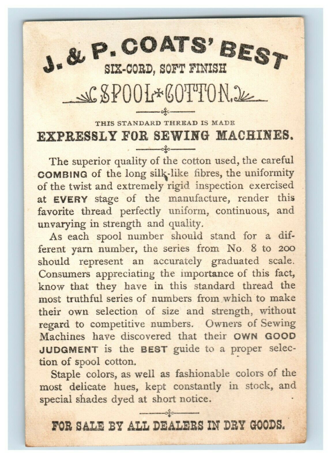 1880s J&P Coats Spool Cotton Boy Box Of Thread Old Lady P225 | Ephemera ...