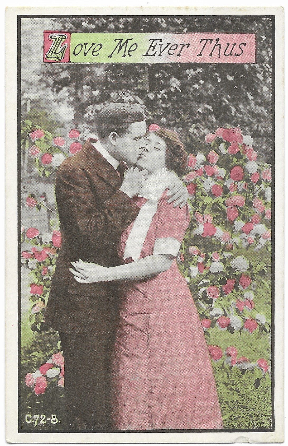 Love Me Ever Thus Couple Kissing in Front of Roses | Topics - People ...