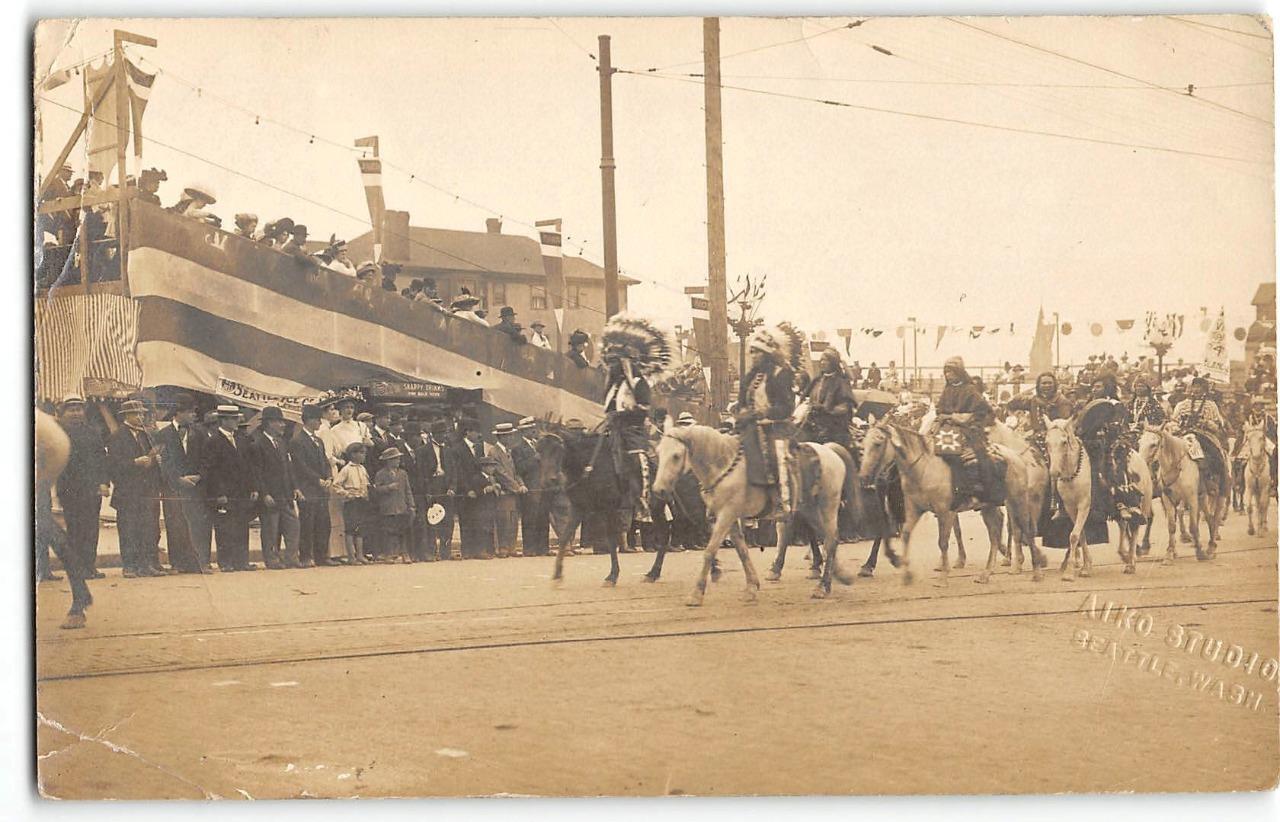 RPPC Native American Indians Aiko Studio Seattle WA 1910s Photo Antique ...