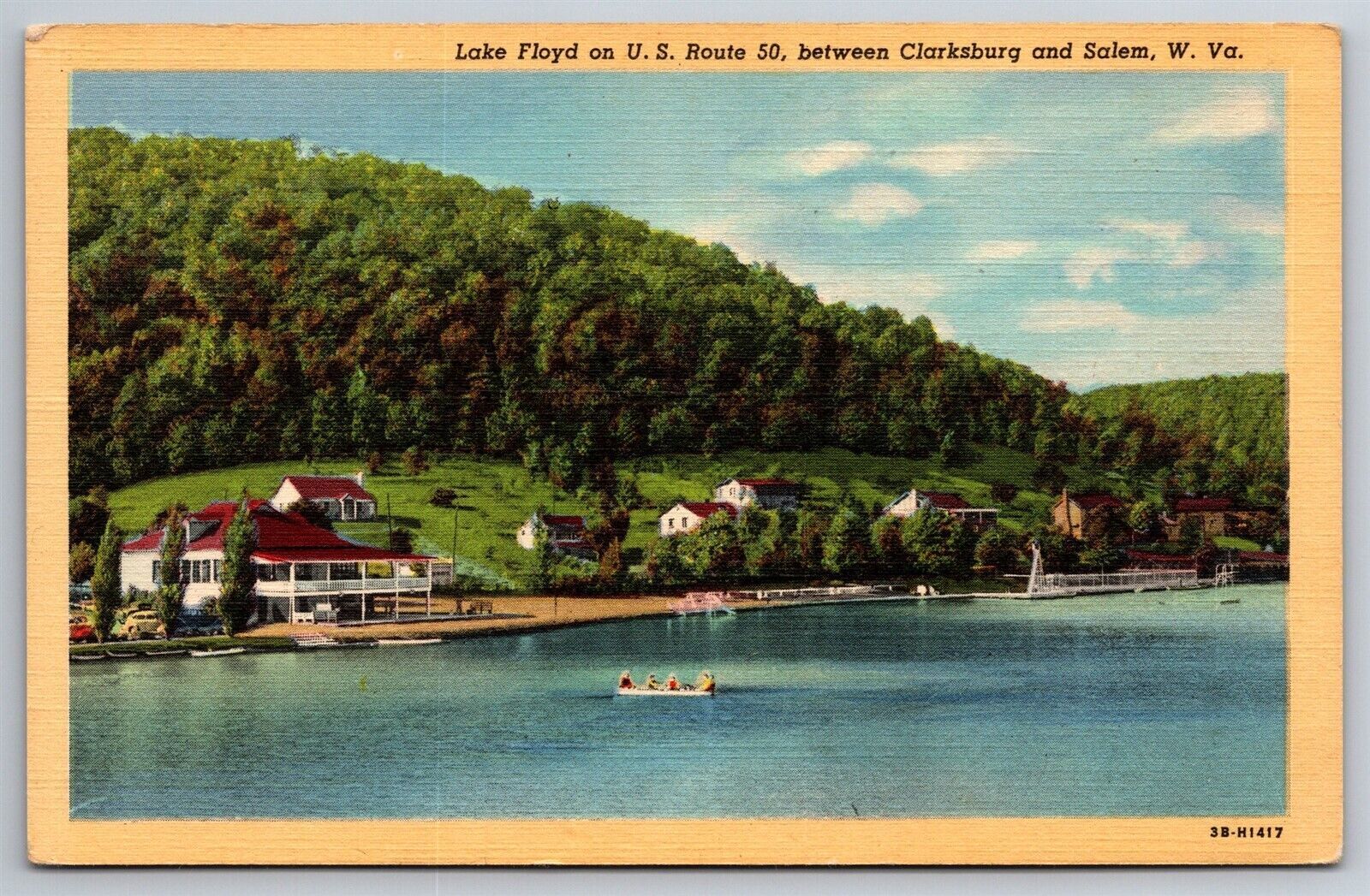 Lake Floyd Cabins Cars Boat Vacation Clarksburg Salem WVa Linen ...