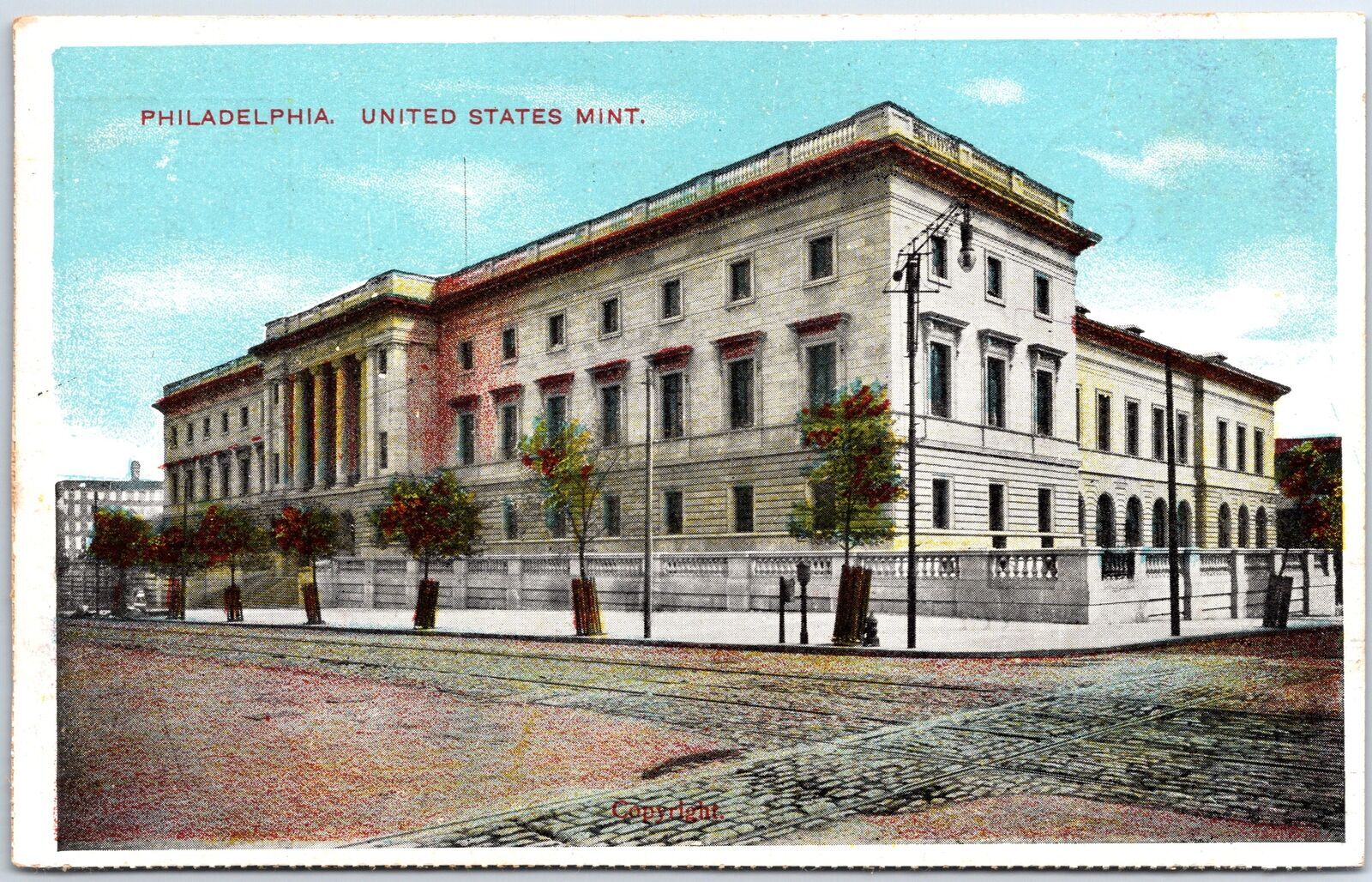 Vintage Postcard the U.S. Mint Building Philadelphia Pennsylvania 1900s ...