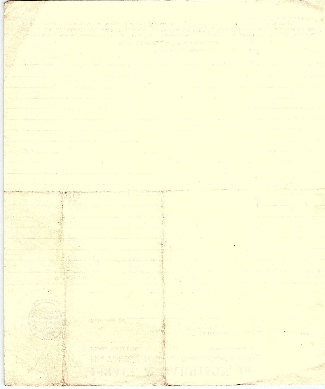 1936 Israel & Harrison Dresses Suits Furs Cleveland Ohio Billhead ...