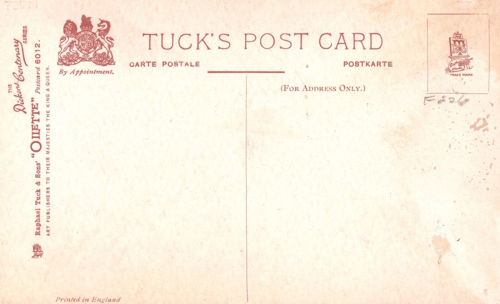 Vintage Postcard In Dickens Land The Pickwick Papers Chapter XII ...