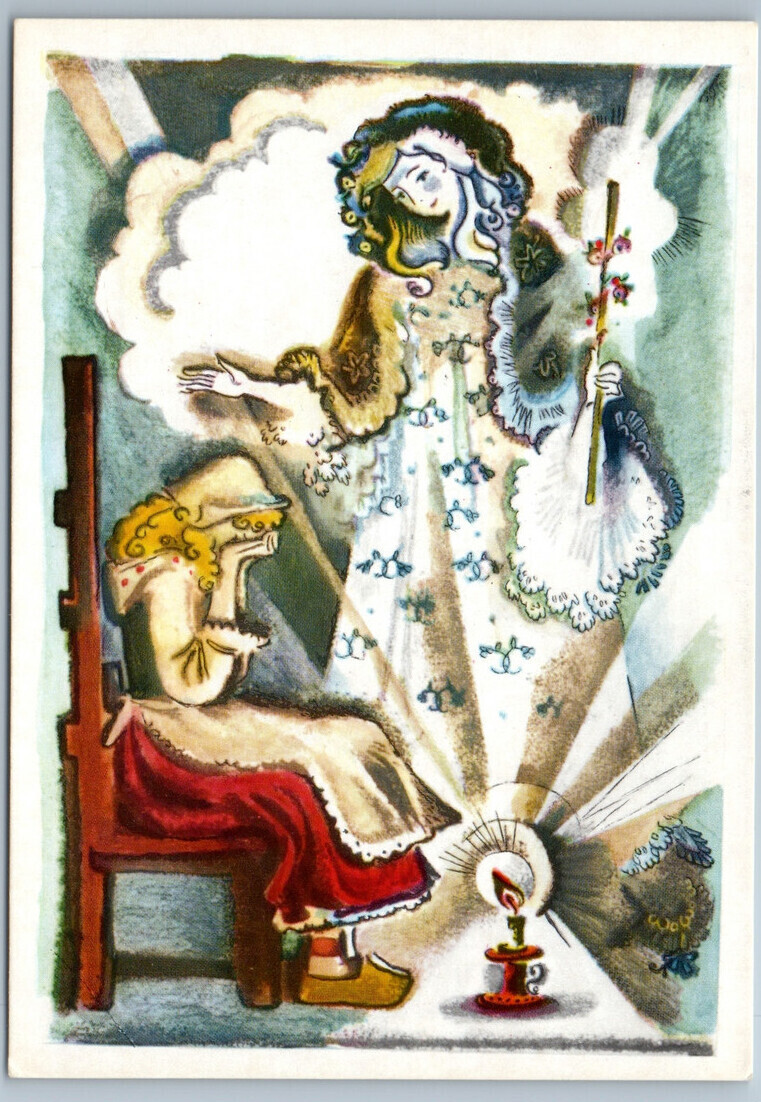 1975 CINDERELLA crying FAIRY GODMOTHER will help Candle Tale Soviet ...