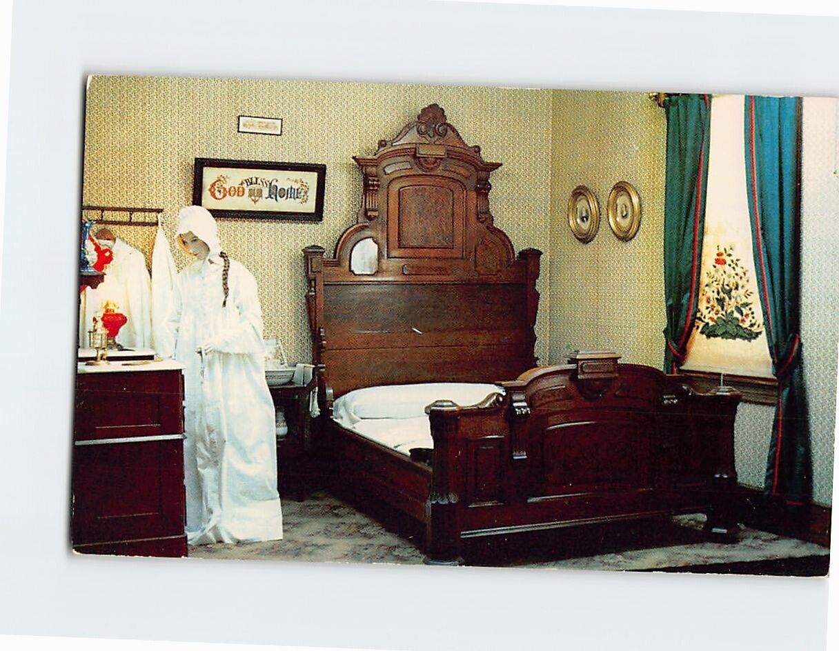 Postcard Bedroom American Family Life 1875 NJ Historical Society USA ...
