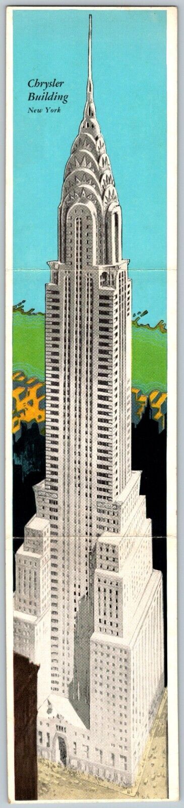 3 Panel Chrysler Building New York City Postcard c1915 | United States ...