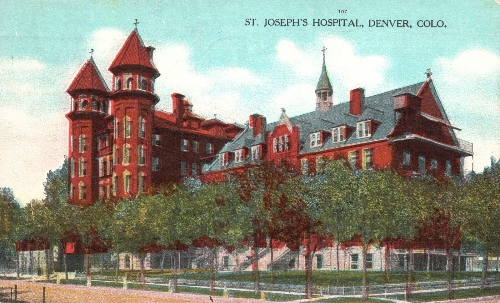Vintage Postcard 1914 St. Joseph's Hospital Medical Building Denver ...