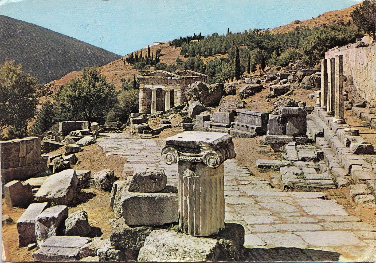 BF15767 delphi the stoa and the tresurry of the a greece france front ...