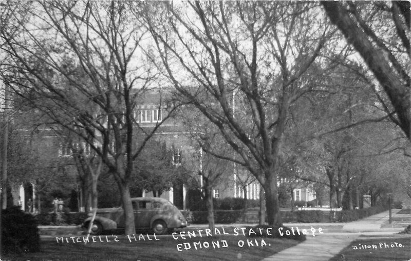 Edmond Oklahoma Mitchell Hall Central College 1940s RPPC Photo Postcard ...