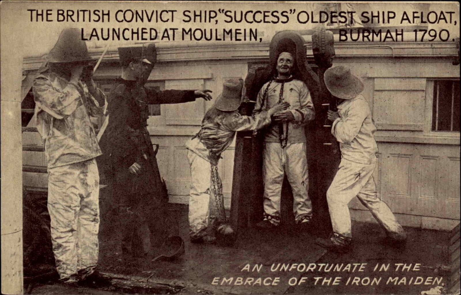 British Convict Ship Tortured Prisoner Iron Maiden Reenactment Vintage ...