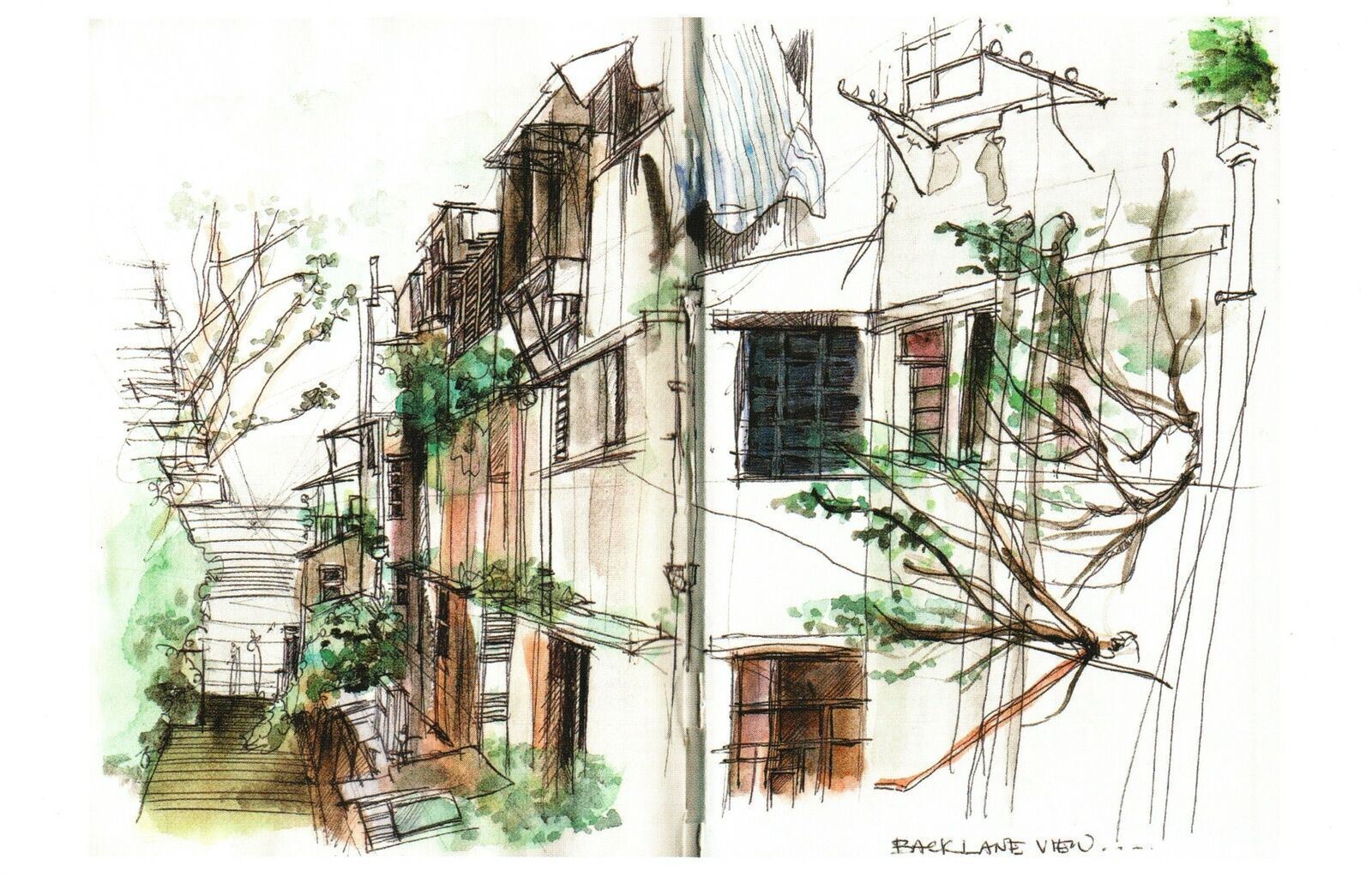 Postcard Jeremiah Teo Cheng Huat Wing Lee Street Hong Kong Urban ...
