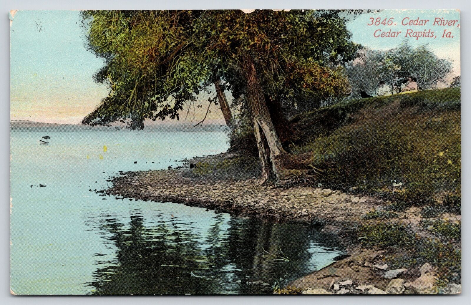 Cedar Rapids Iowa~Cove By Cedar River~Autumn Trees Reflected in Water ...