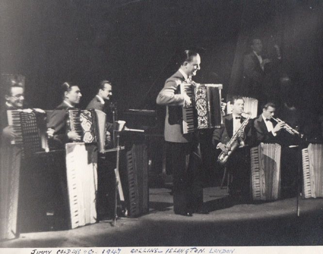 Jimmy Golding Accordion Band Collins Music Hall Islington Antique Press ...