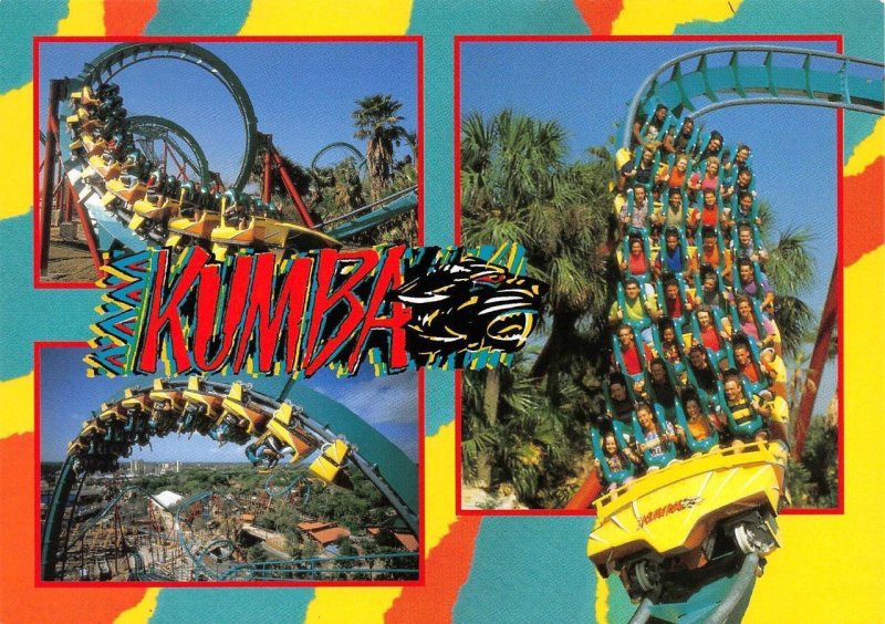 2~4X6 Postcards Tampa, FL Florida BUSCH GARDENS AMUSEMENT PARK Kumba ...