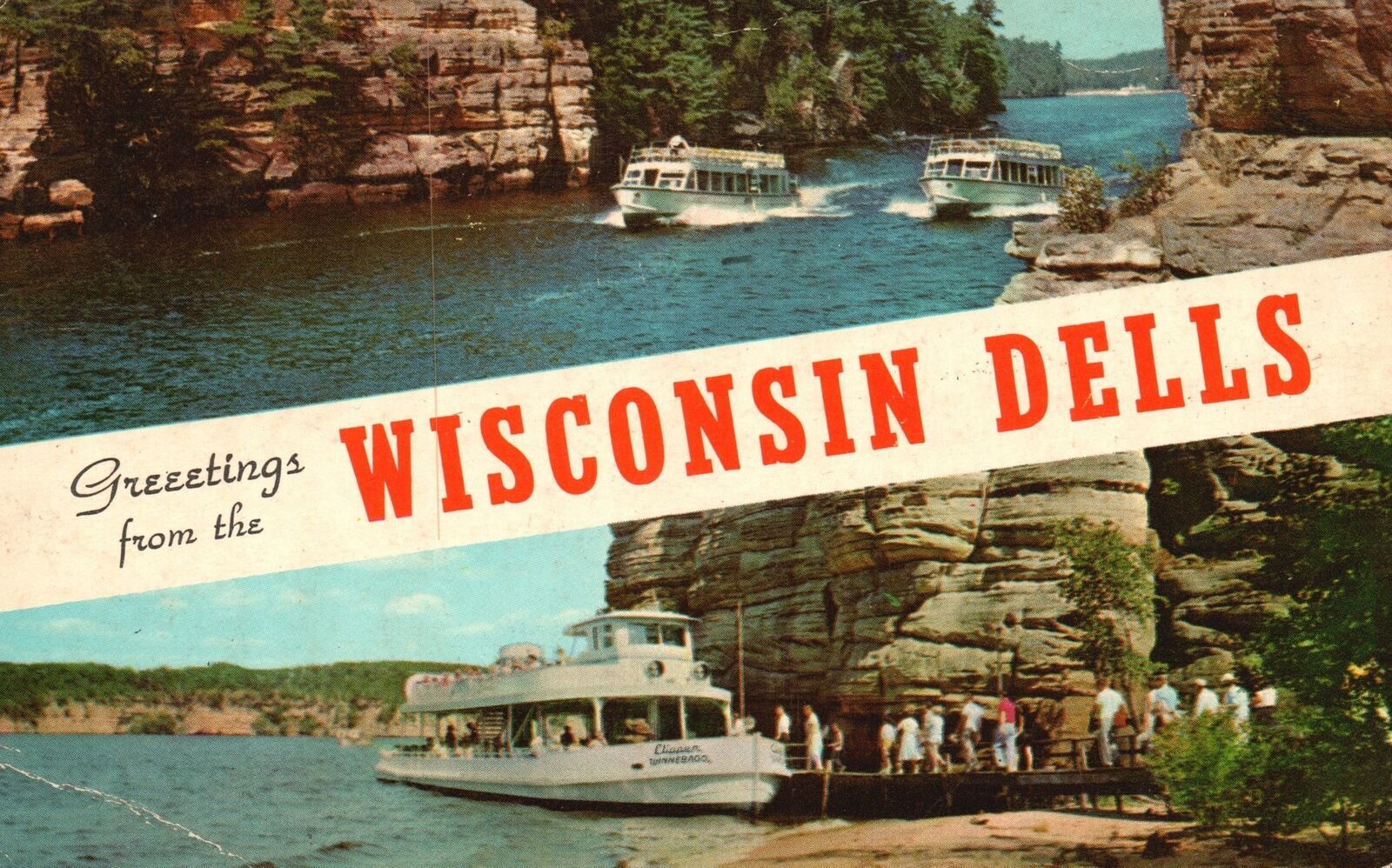 Vintage Postcard 1960 Greetings From The Wisconsin Dells | United ...