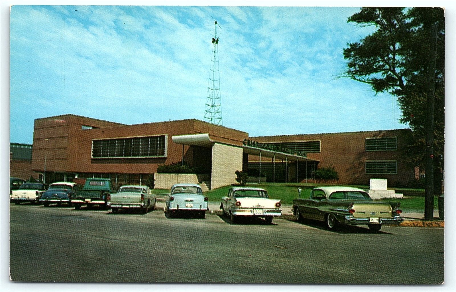 Postcard GA Cordele Crisp County Court House 1950's Old Cars | United ...