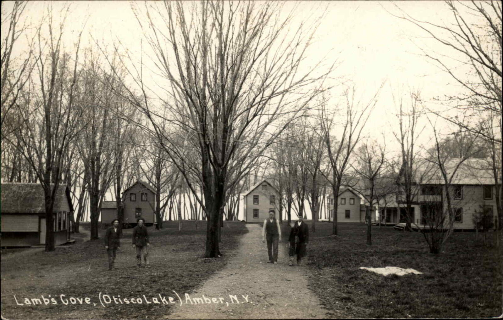 Amber NY Lamb's Cove Otisco Lake c1910 Real Photo Postcard | United ...