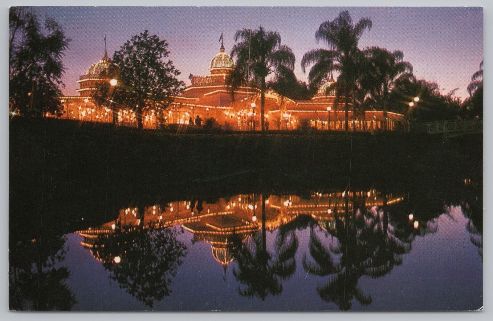 Walt Disney World~Crystal Palace Restaurant At Night~Vintage Postcard ...