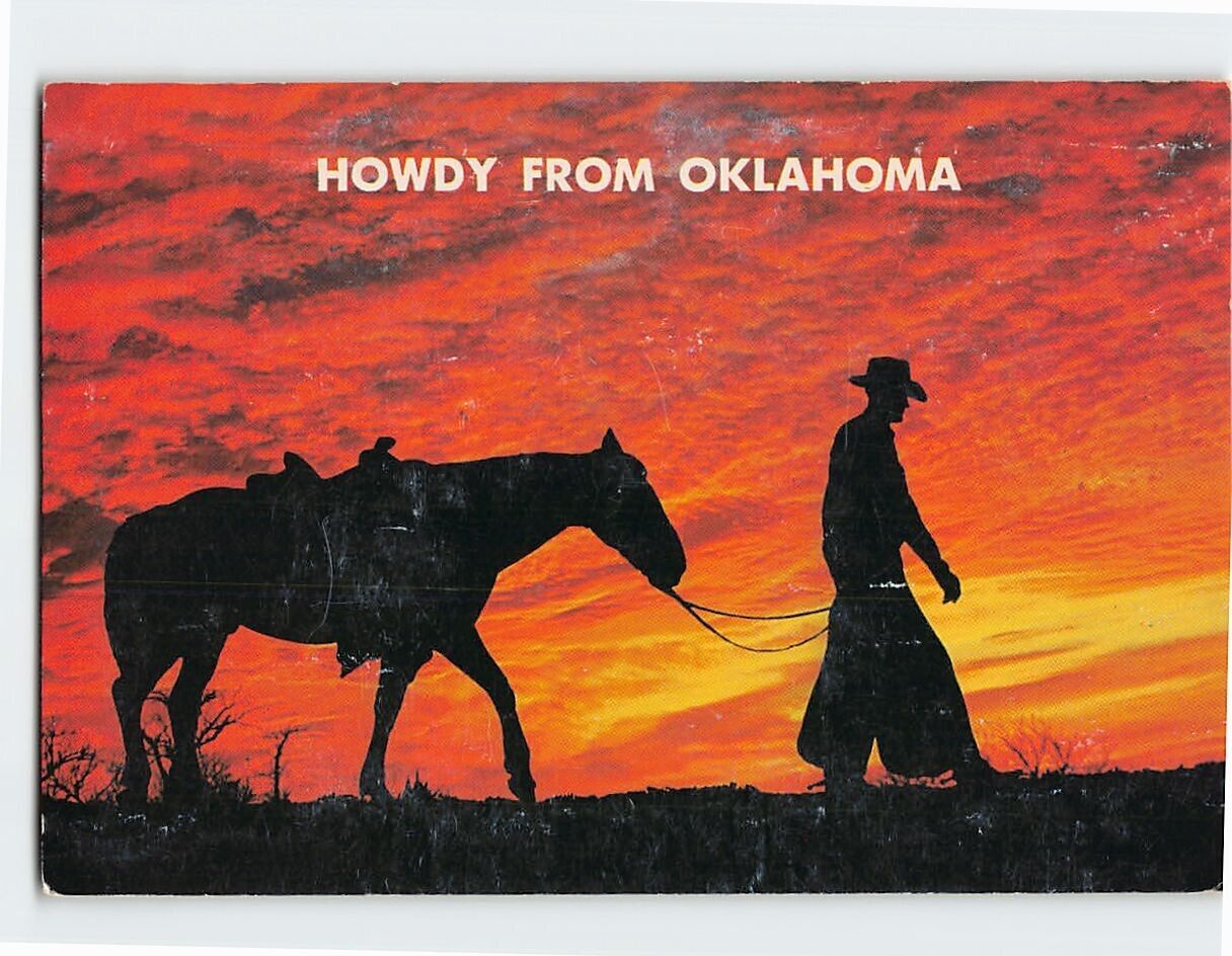Postcard End Of The Day, Howdy From Oklahoma | United States - Oklahoma ...