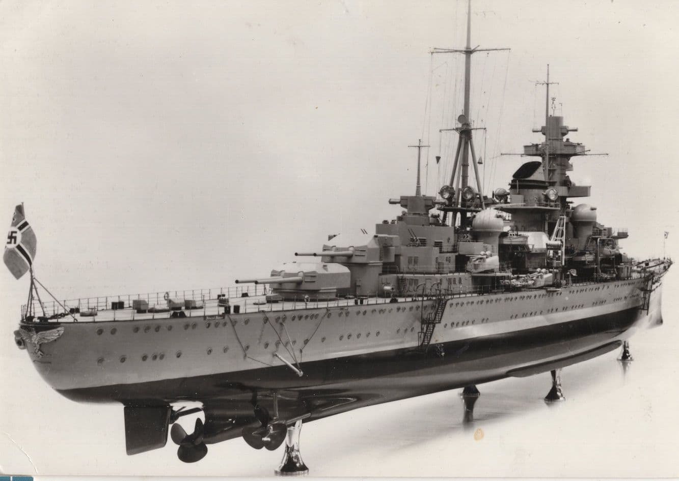 Admiral Hipper German Cruiser Ship Model Real Photo Postcard | Topics ...