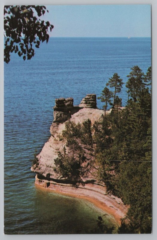Munising MI~Miners Castle Rock Formation Pictured Rocks Park~Vintage ...