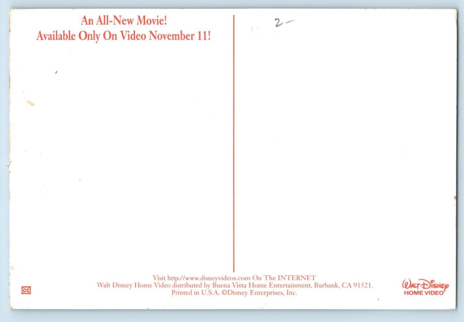 Disney Cruise Line Postcard The Magic Of Disney Come's To Life On ...