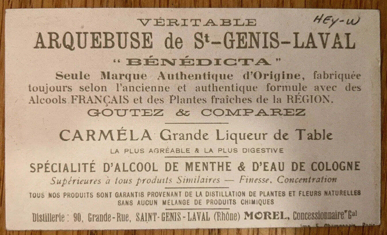 Victorian Trade Card French Boxing Match Sports Arquebuse de St. Genis ...