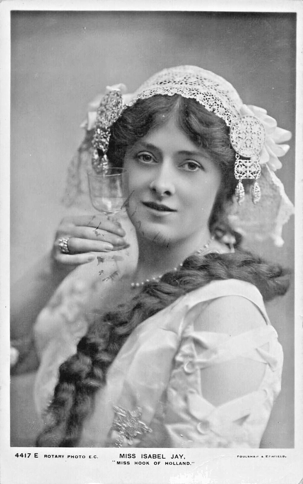 Actress Miss Isabel Jay as "Miss Hook of Holland"-1907 Rotary Photo ...