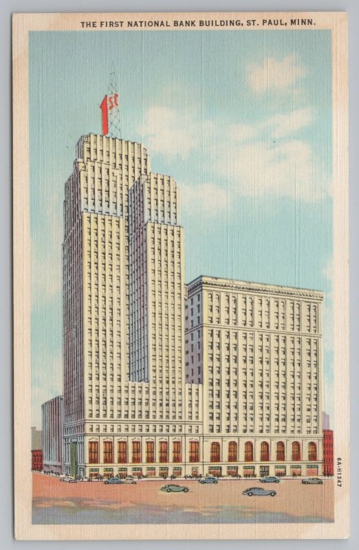 St Paul Minnesota~The First National Bank Building~Vintage Postcard ...