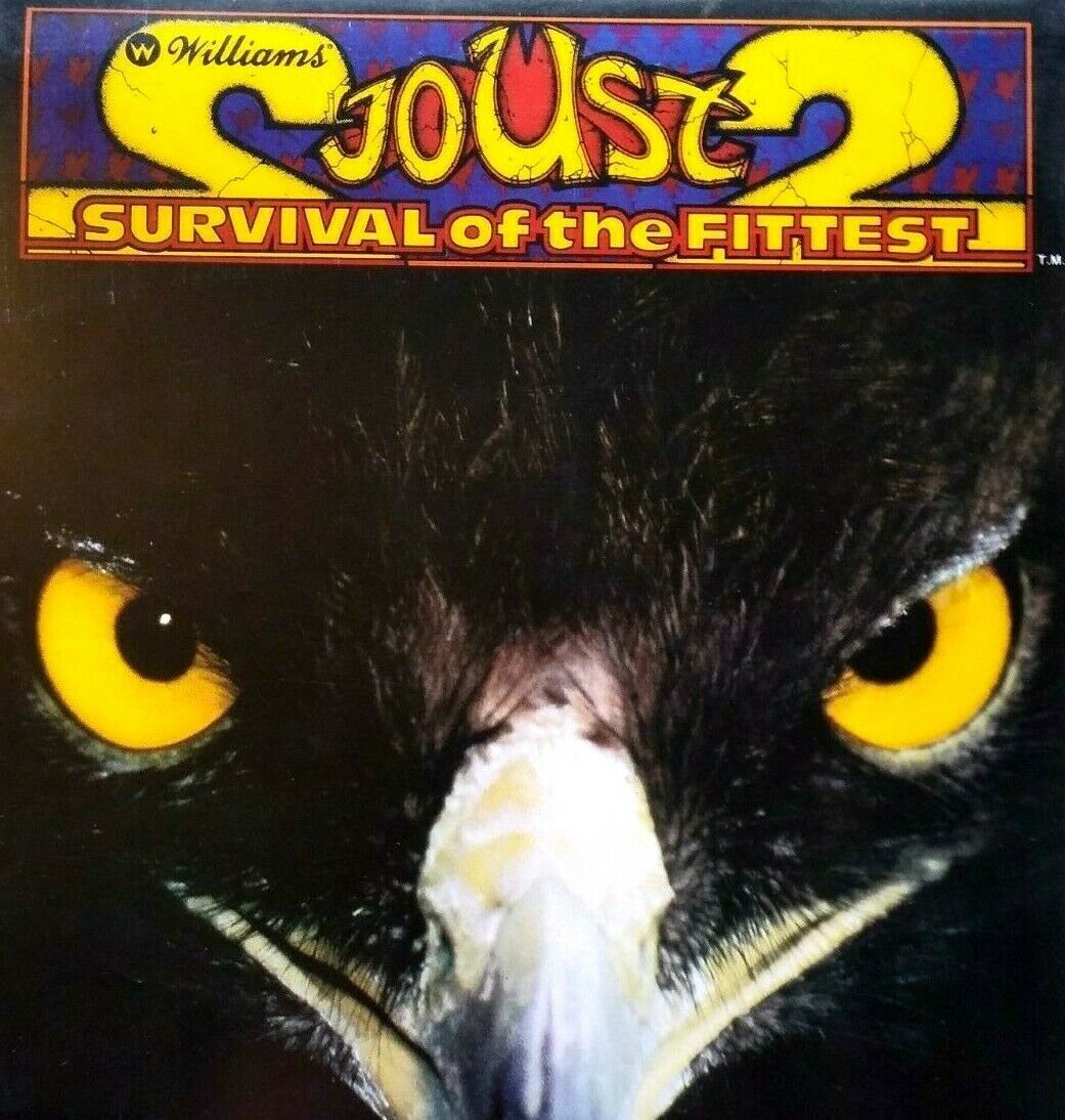 Williams Joust 2 Arcade Game FLYER Original Vintage 1986 Retro Game Art ...