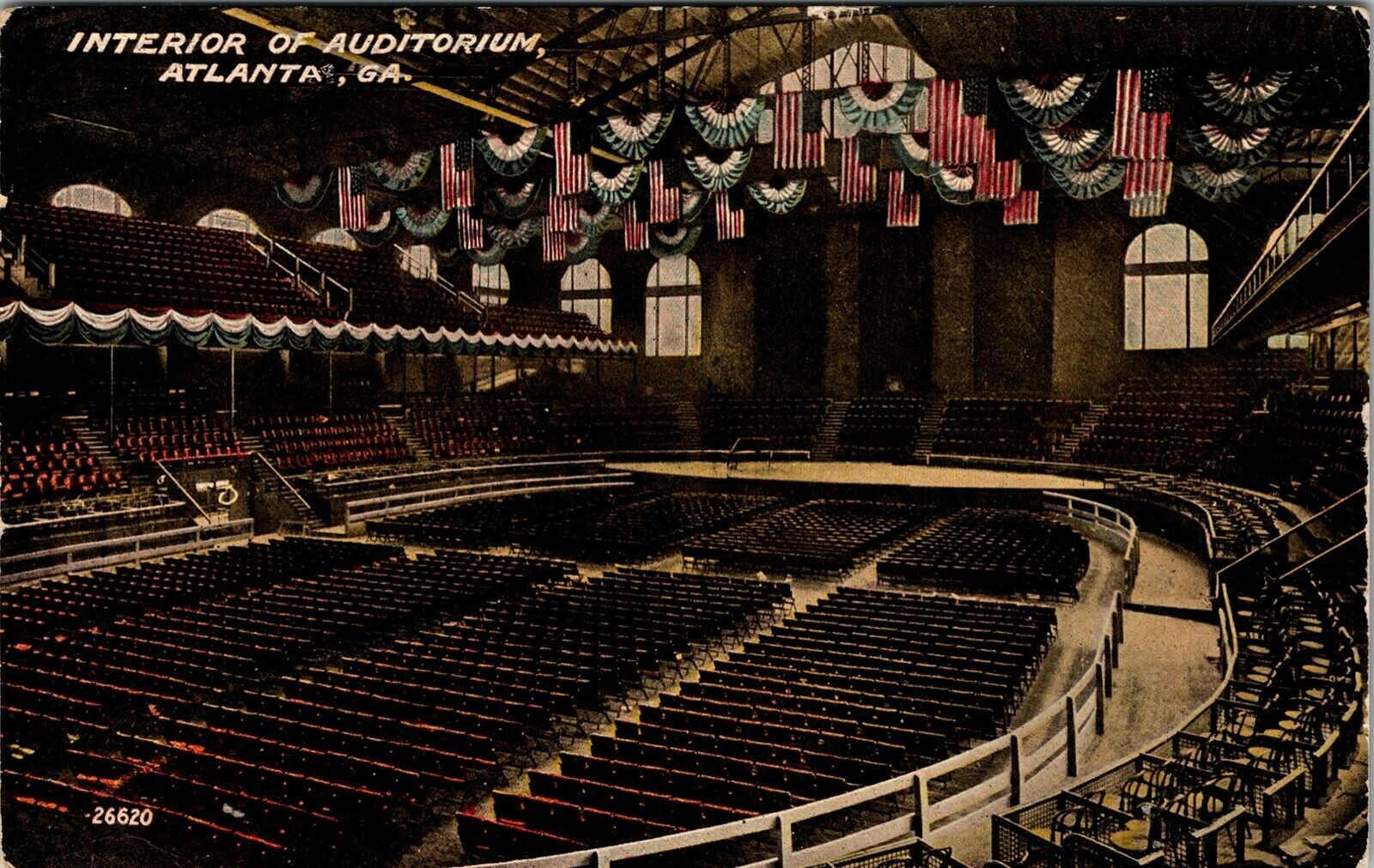 1900's Interior of Auditorium Atlanta Georgia Vintage Postcard GA ...