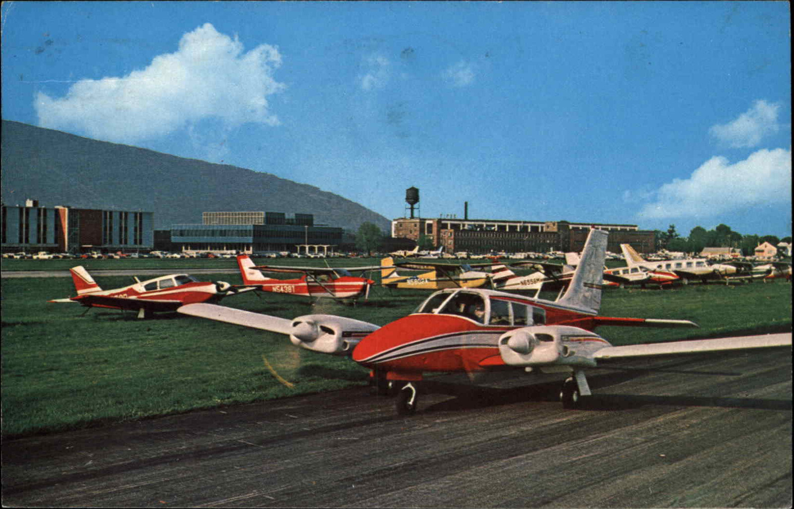Lock Haven Pennsylvania PA Piper Aircraft Plant Airplanes c1950s-60s ...