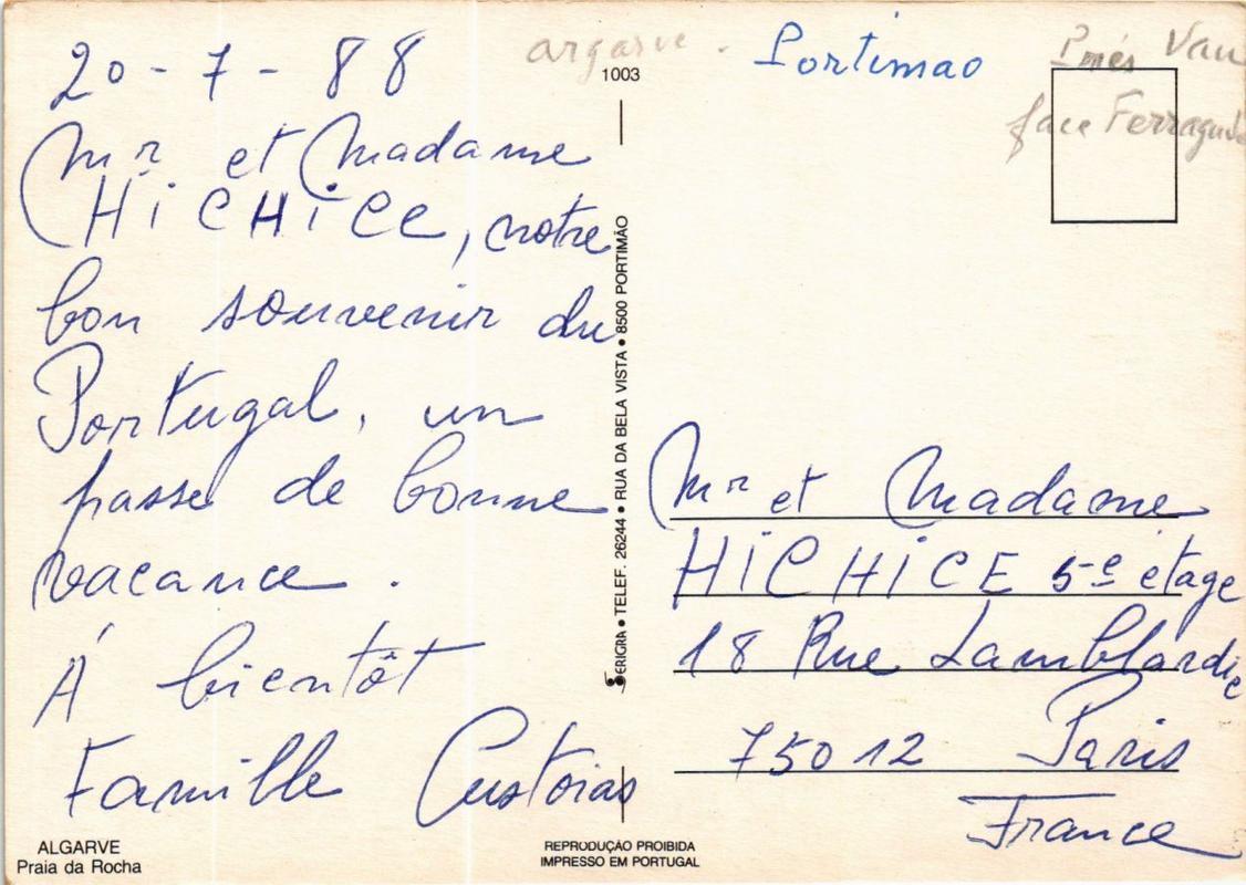 CPM Praia da Rocha PORTUGAL (750995) | Europe - France - Provence-Alpes ...