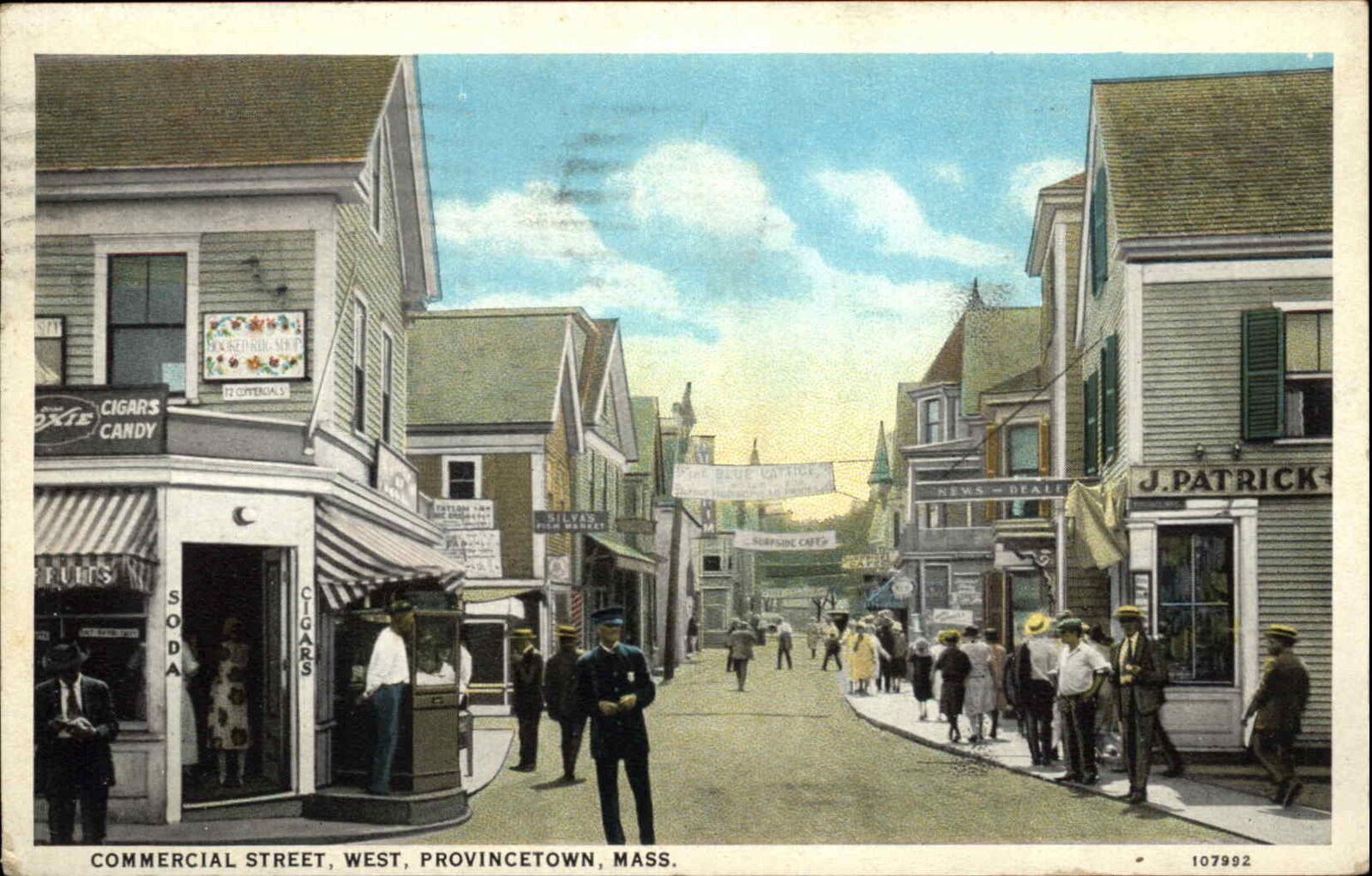 Provincetown Cape Cod MA Storefront MOXIE Sign Police Officer Postcard ...