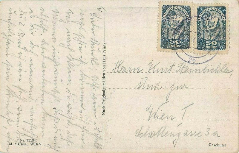 Schiller-Zyklus M. Munk, Wien Die Jungfrau von Orleans Postkarte Hans ...