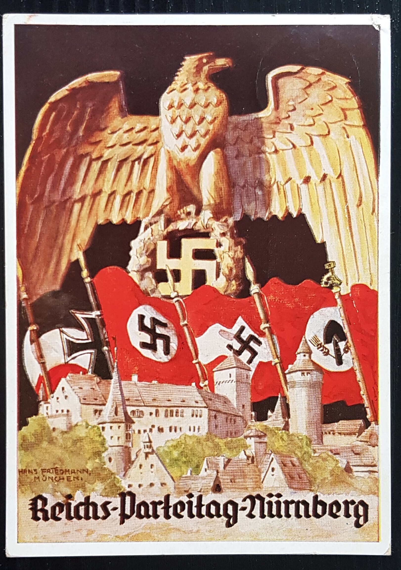 Germany Third Reich Original Propaganda Postcard Nsdap Nazi Nuremberg ...