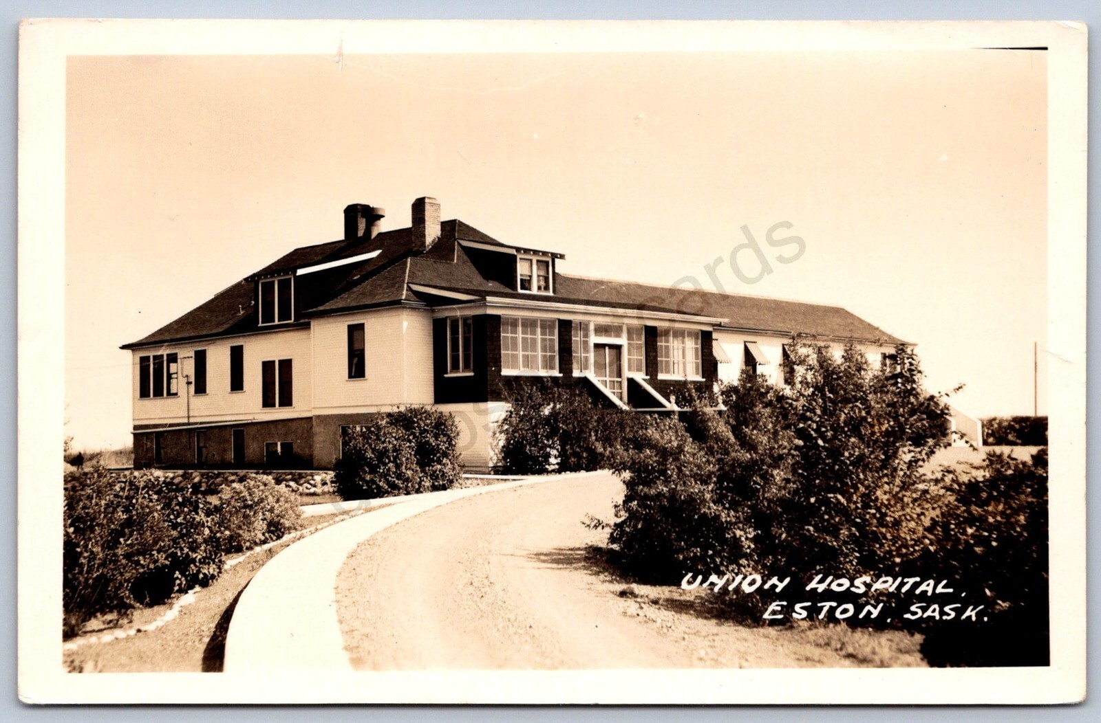 K37/ Eston Saskatchewan Canada RPPC Postcard c1940 Union Hospital 32 ...